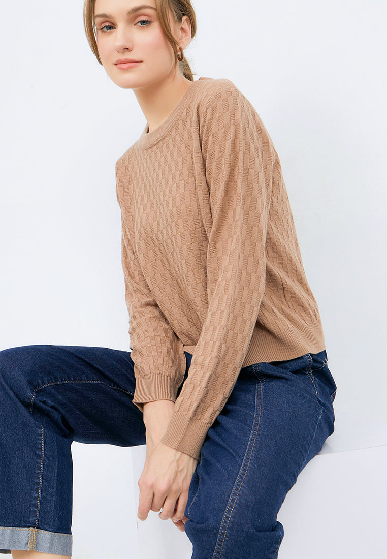Crew Neck Knit Sweater – et cetera