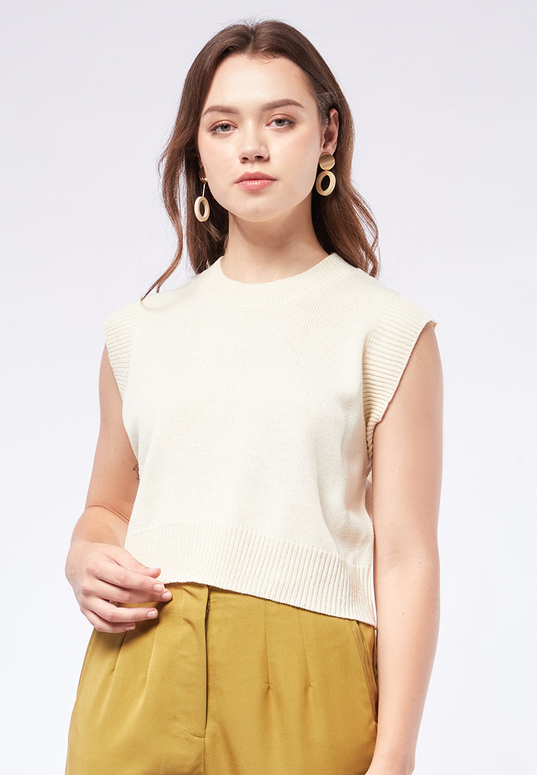 Boxy Knit Vest – et cetera